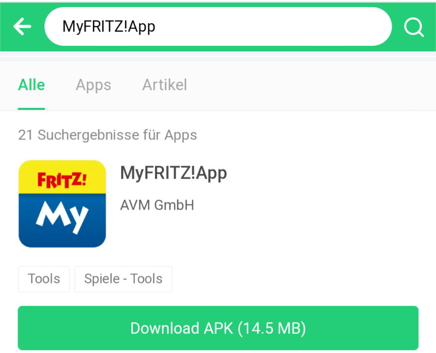 Wie kann man MyFRITZ!App auf Android herunterladen