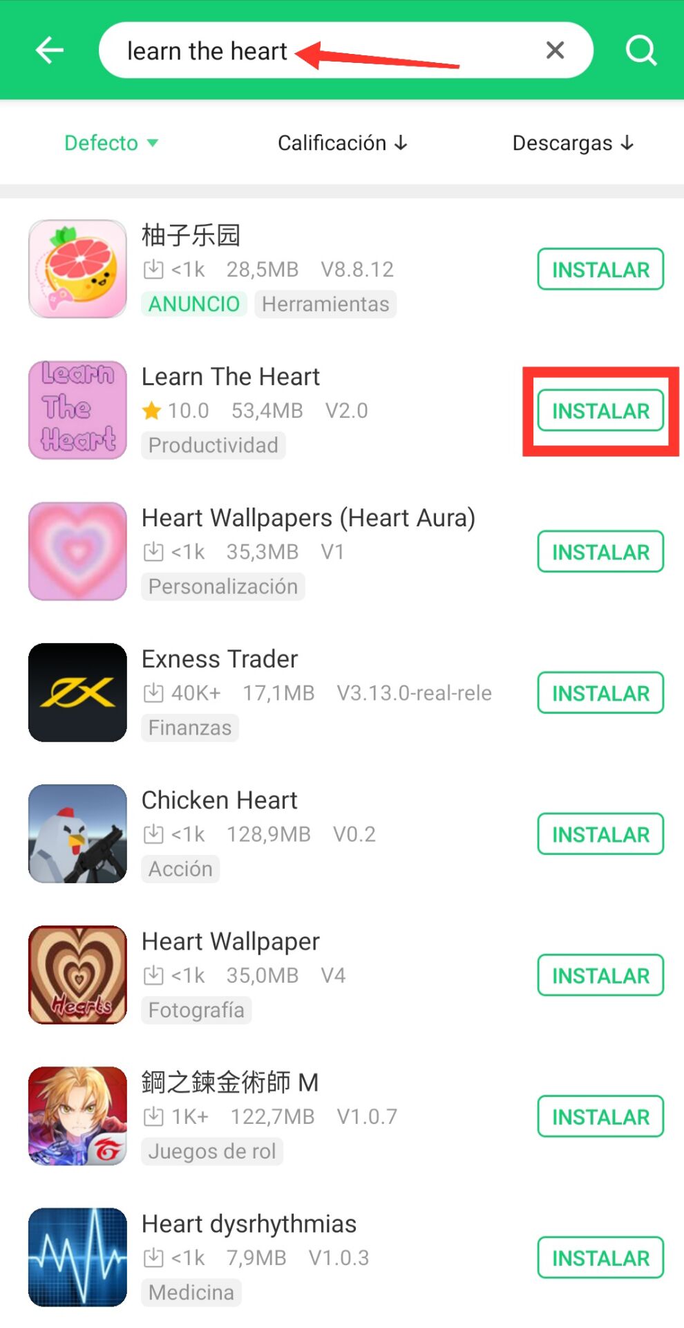 Cómo descargar Learn The Heart en Android
